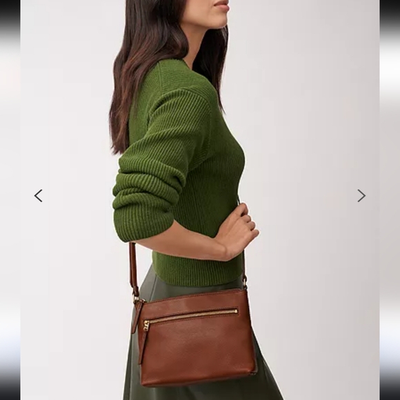 Fossil | Bags | Fossil Fiona Crossbody Bag Leather Purse | Poshmark
